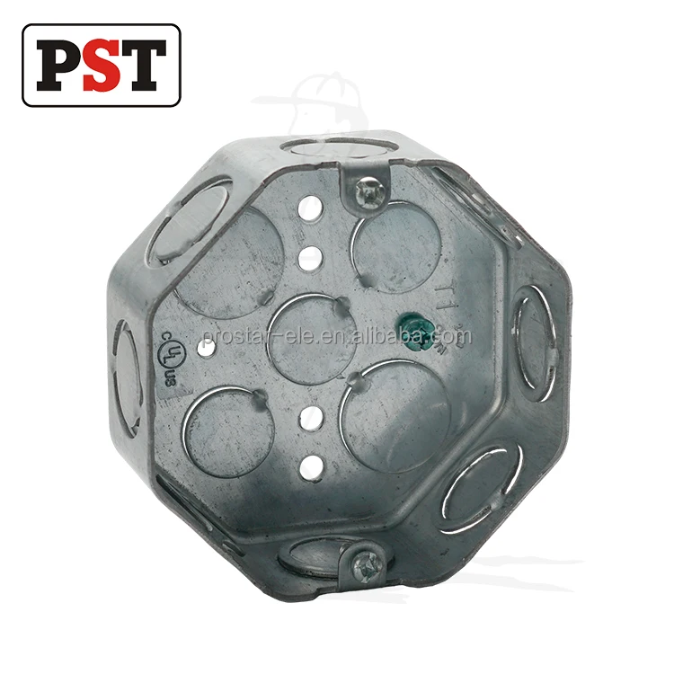 Electrical Galvanized Steel Octagonal Box with Grounding Bubble IP54 ...