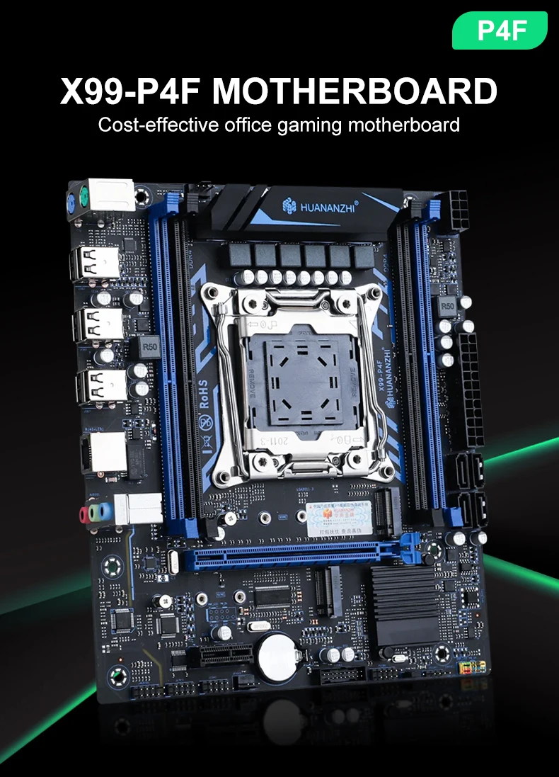 HUANANZHI X99 P4F Motherboard - DDR4 X99 Mainboard for Desktop