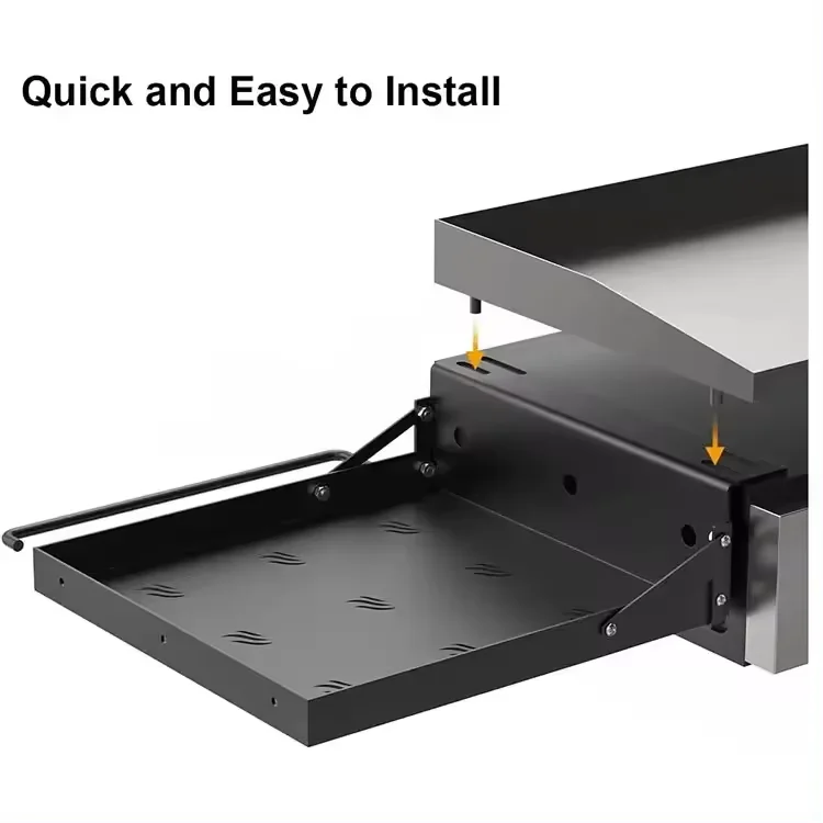 Griddle Side Shelf Tray for Blackstone - Organize BBQ Tools