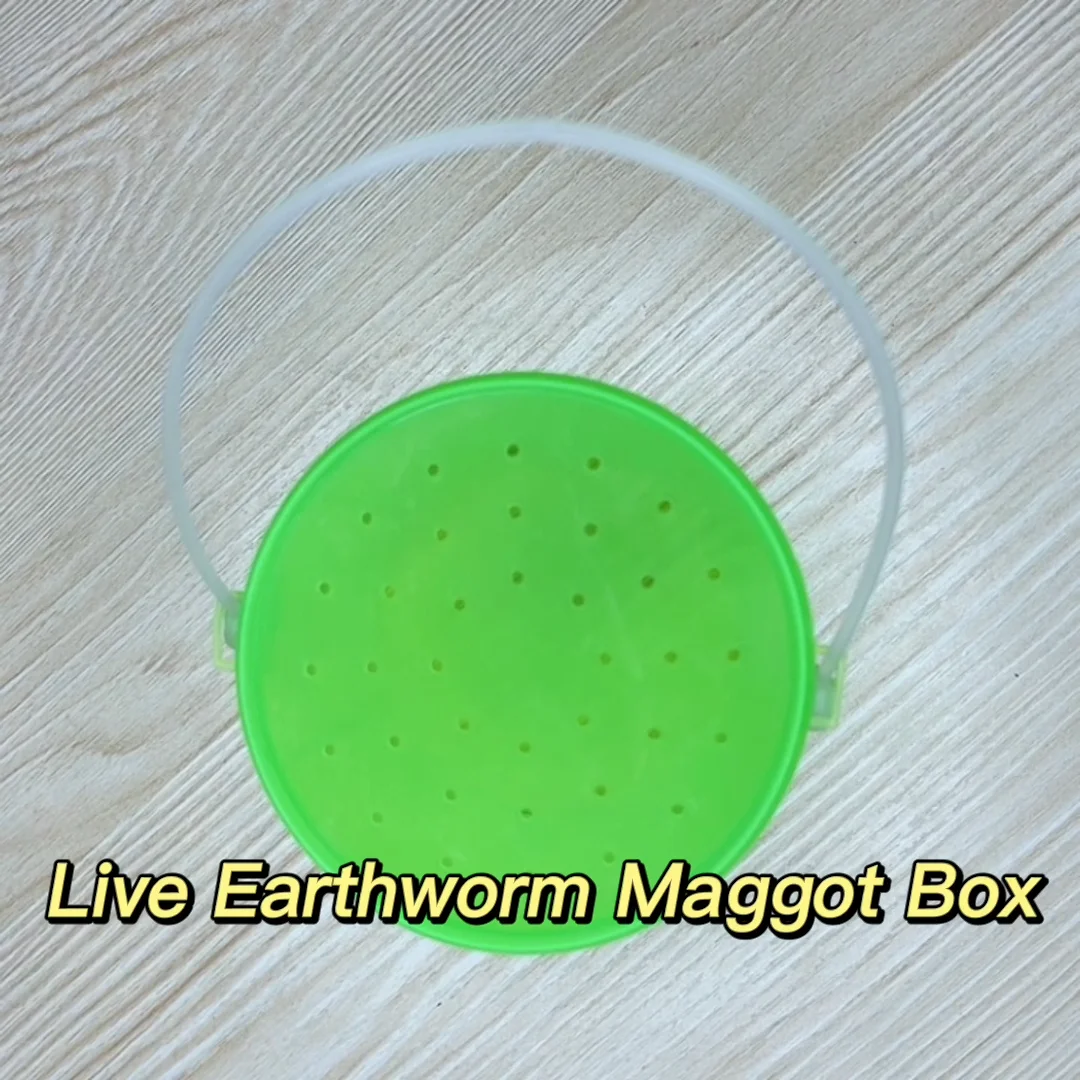 Worm Bait Holder Bait Storage Box Fishing Accessories Boxes Storage ...