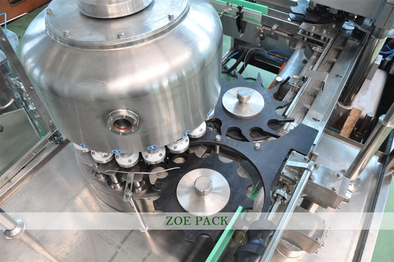 Fully Automatic Aluminum Cans Pet Tin Can Filling Sealing Machine For ...