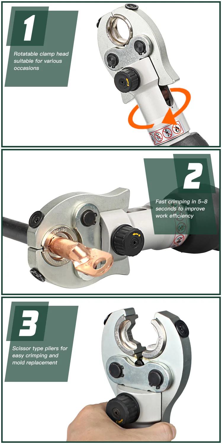 EP-300K Electric Cordless Power Tool Copper Hydraulic Press for ...