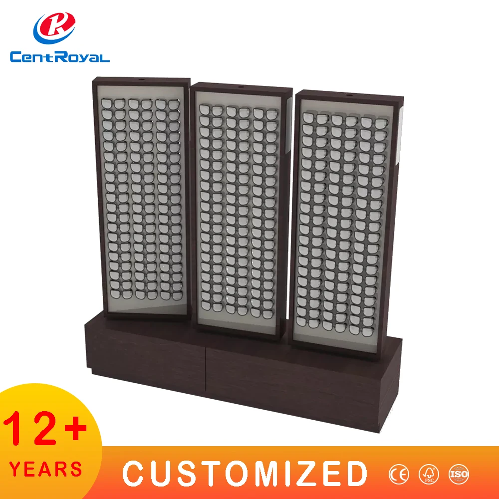 Custom Wood Store Racks Design Shelf Floor Display Stands Eyeglasses ...