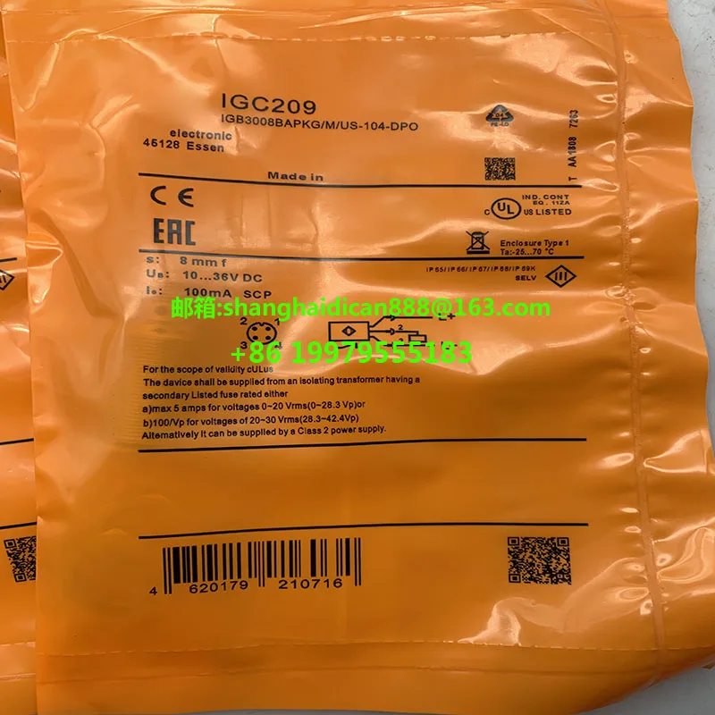 New Proximity Switch Sensor Igc201 Igc202 Igc207 Igc209 Igs208 ...