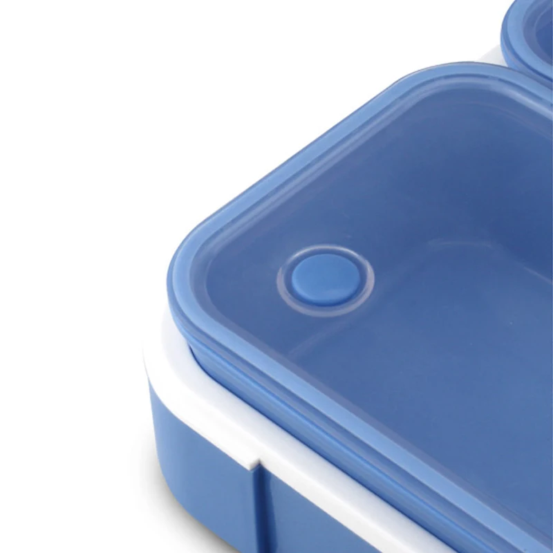 Food Grade Double Wall Pp Plastic Square Airtight Lock Food Lunch Box ...