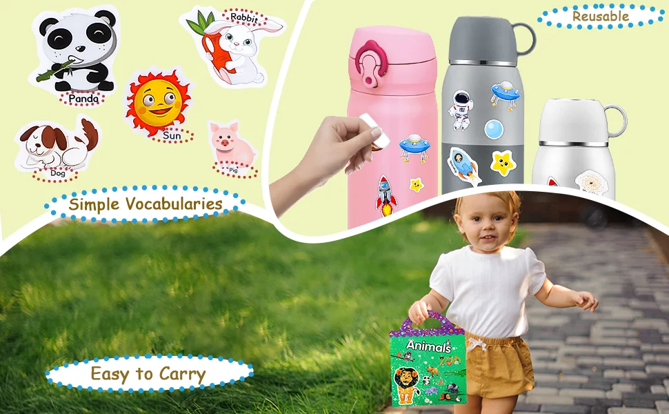 3 Folded Kid Learning Activity Game Board Book With Removable ...