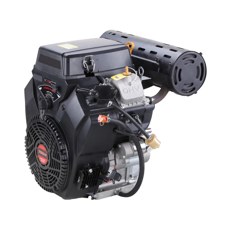 24HP 2-Cylinder Loncin Gasoline Engine - Air-Cooled, 4 Stroke, Electric ...
