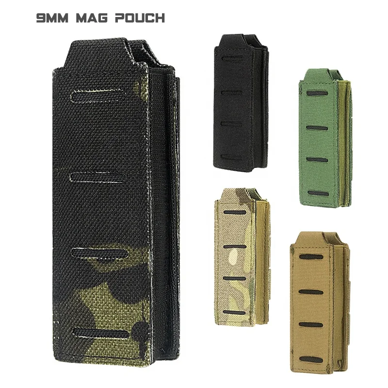 9mm Magazine Pouch Holder Molle Open-top Single Mag Pouch Hunting Edc ...