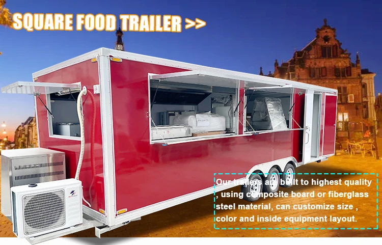 Luxury Food Truck Trailer with Toilet – Mobile Food Car for Sale, Ideal ...