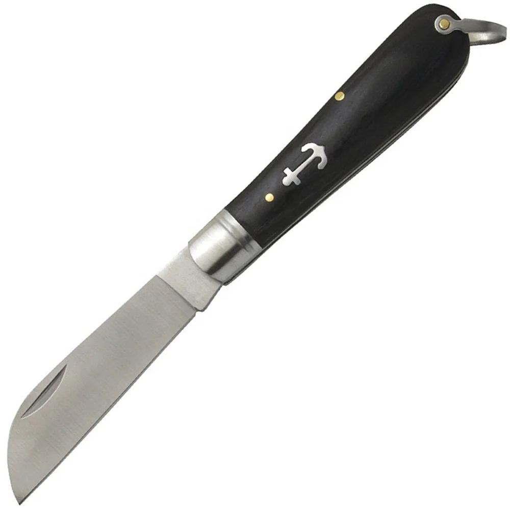 Traditional French Sheepsfoot Blade Black Pakkawood Handle Embedded ...