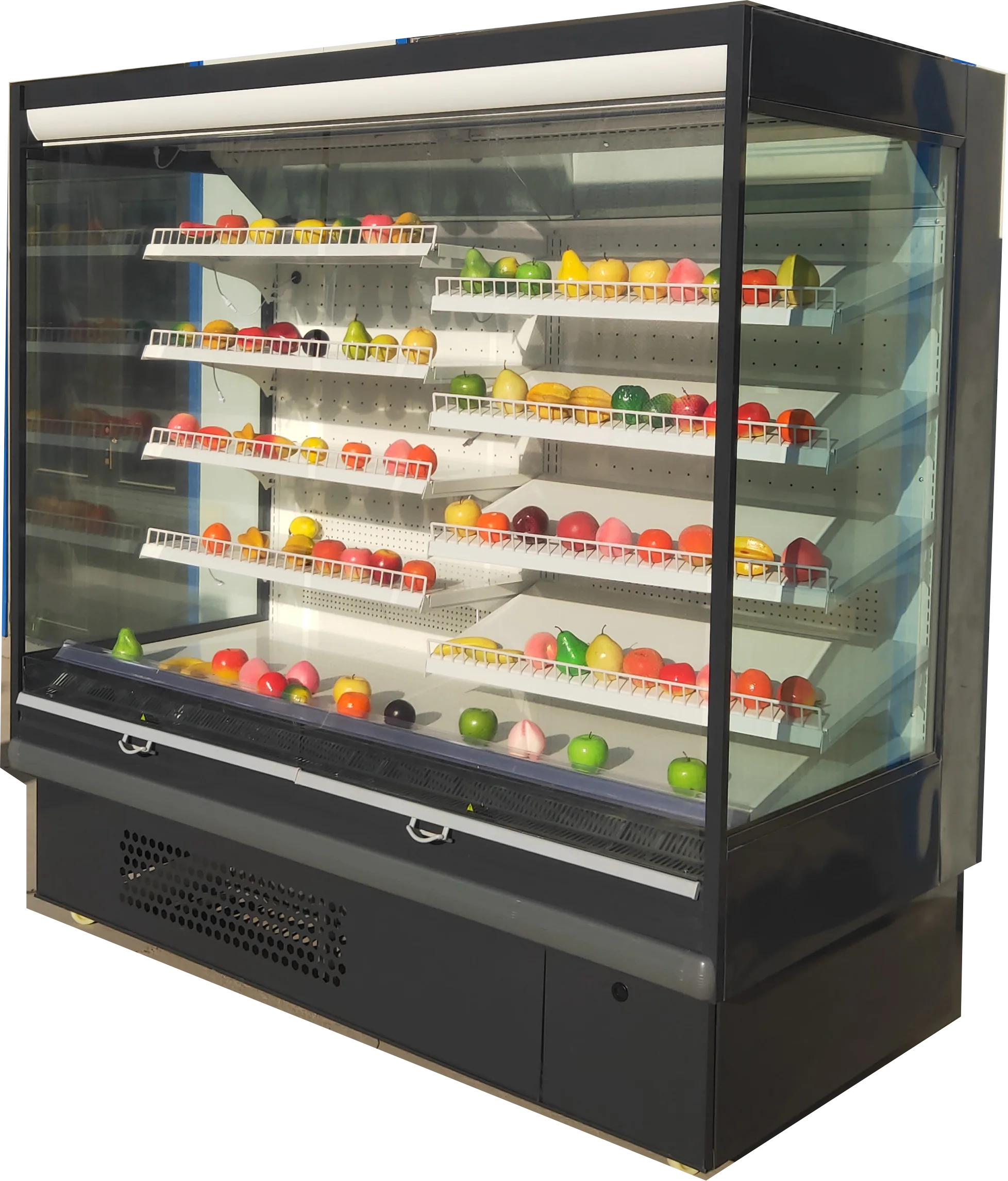 supermarket fridge Commercial fruit display refrigerator upright ...
