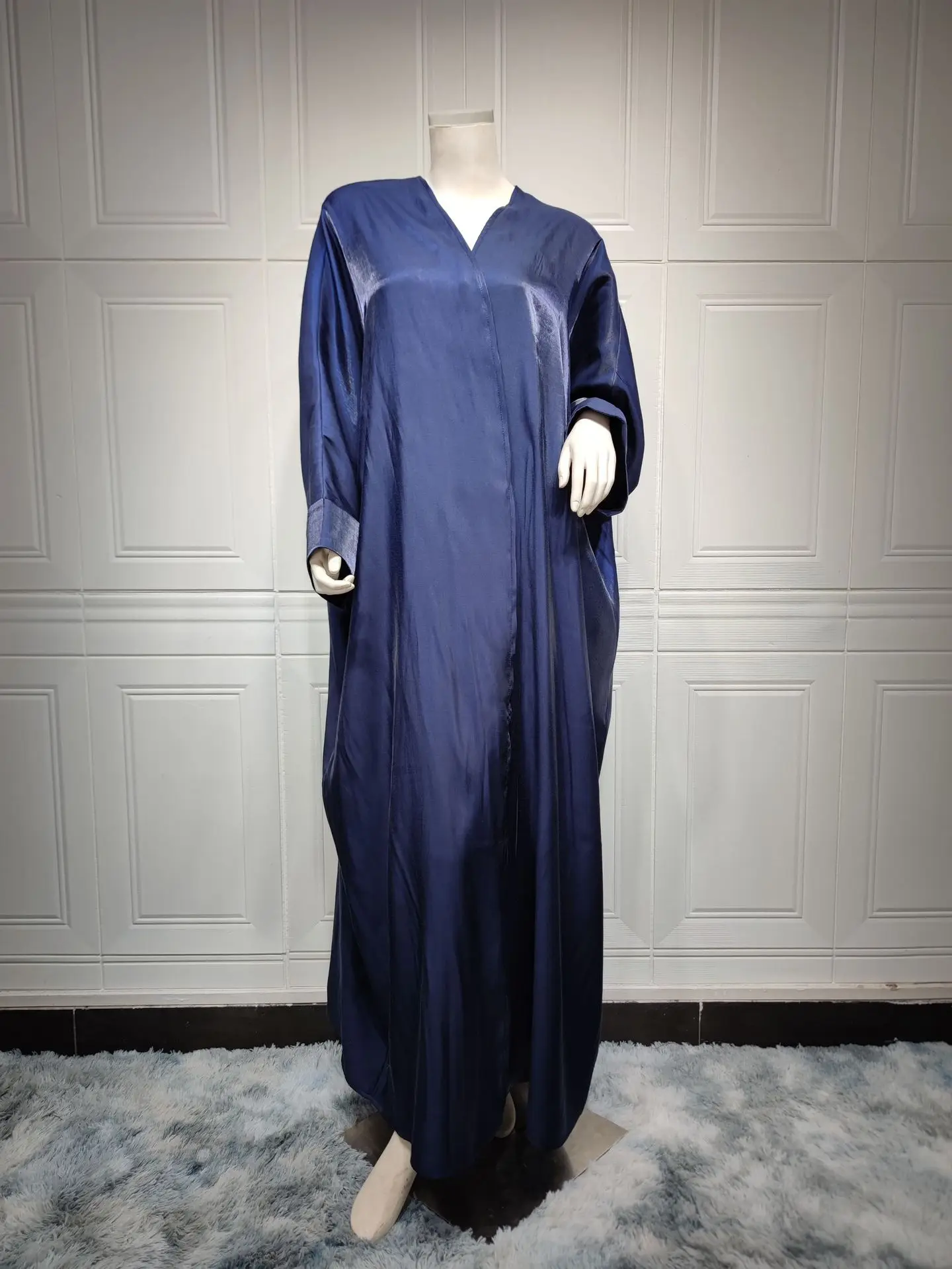 Shiny Middle Eastern Robe Patchwork Muslim Two-piece Dress Muslim ...