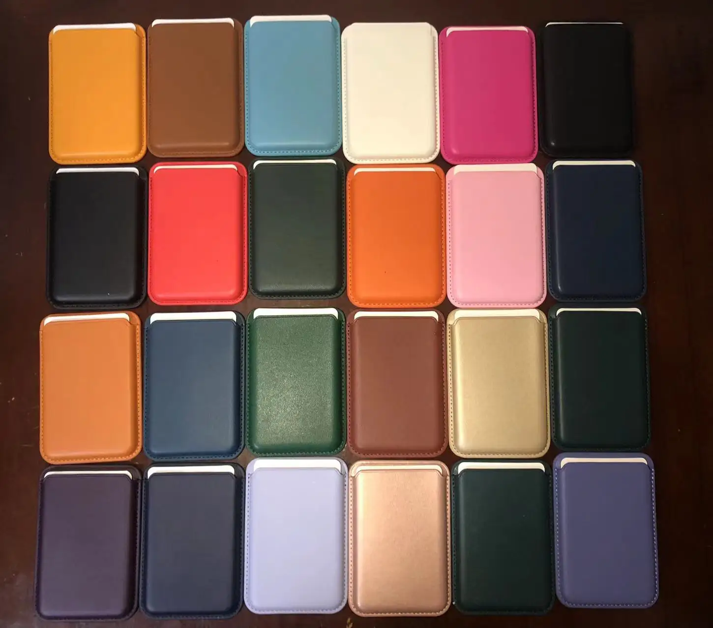 New Arrival Pu Leather Wallet Holder Mag Safe Wallets Phone Case Card ...