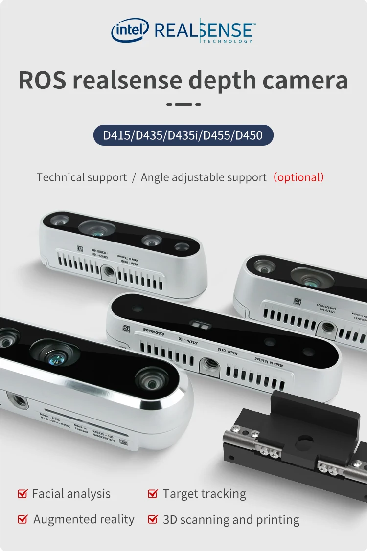 High-resolution Image Sensor Intel Realsense Depth Camera D435i D455 D435 D415 Compatible With ...