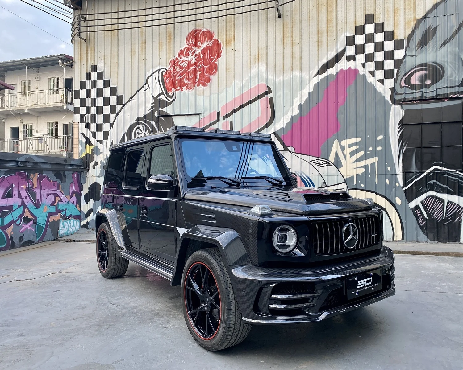 B Style Carbon Fiber Engine Hood Car Bonnet For G63 - Buy Carbon Fiber ...