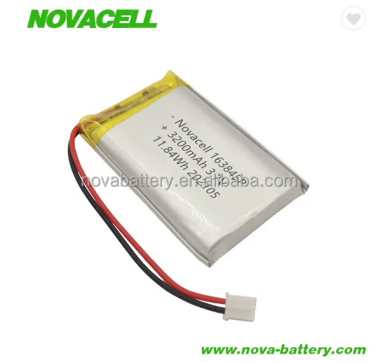 Novacell Prismatic Lithium Polymer Battery 3.7v Lipo Battery 1300mah ...