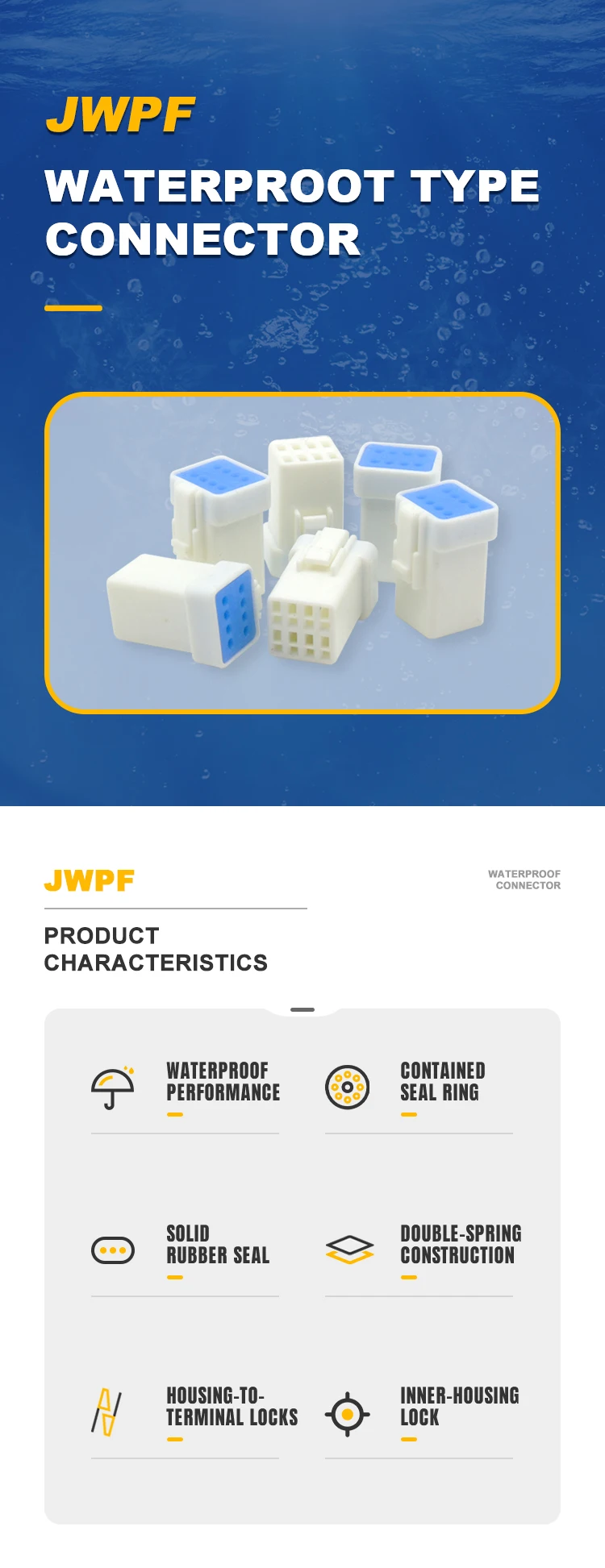 Jst Jwpf Serie 8pin Waterproof Auto Female Plug Wire Harness Connectors ...