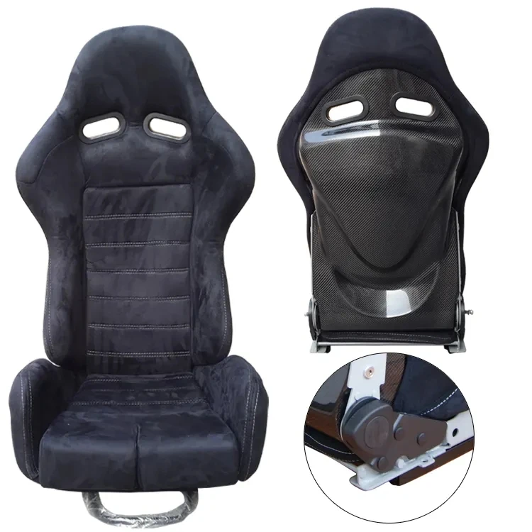 EDDYSTAR OEM Racing Simulator Seat Racing Car Seat Reclining Black Drag ...