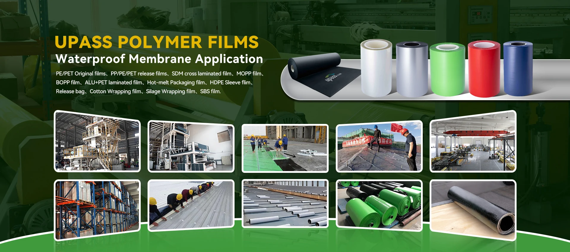 Self-Adhesive Polymer Modified Bitumen Roofing Membrane Cheap PE Film ...