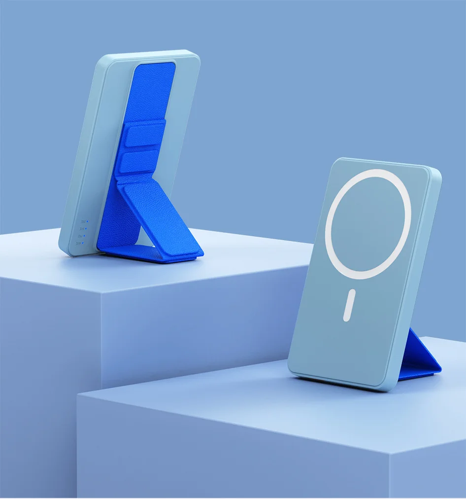 3 In 1 Folding Magnetic Wireless Charger 10000mah Ultra Thin Magnetic ...