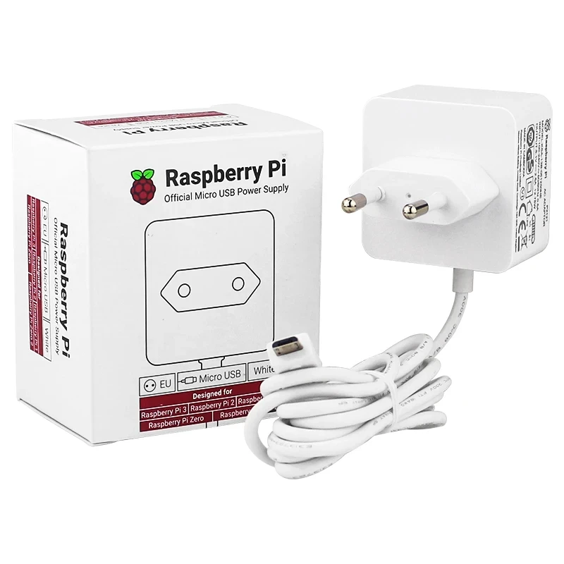 Raspberry Pi Power Supply - 12.5W Adapter for 3b/3b+/zero 2W