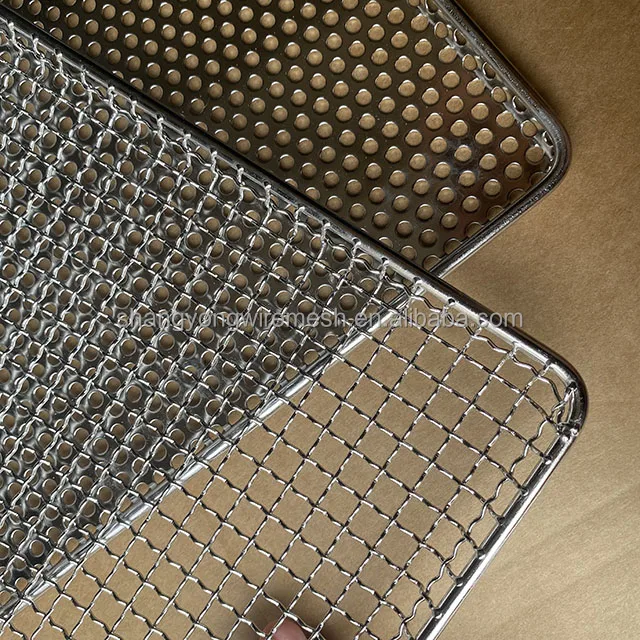 Customized Size Stainless Steel Wire Mesh Drying Baking Tray for Food ...