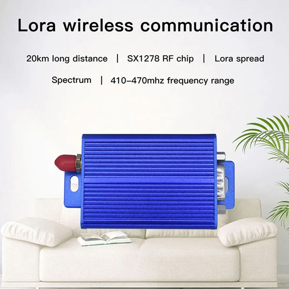 2W Iot Lora 433mhz RF Transmitter and Receiver - 20km Range
