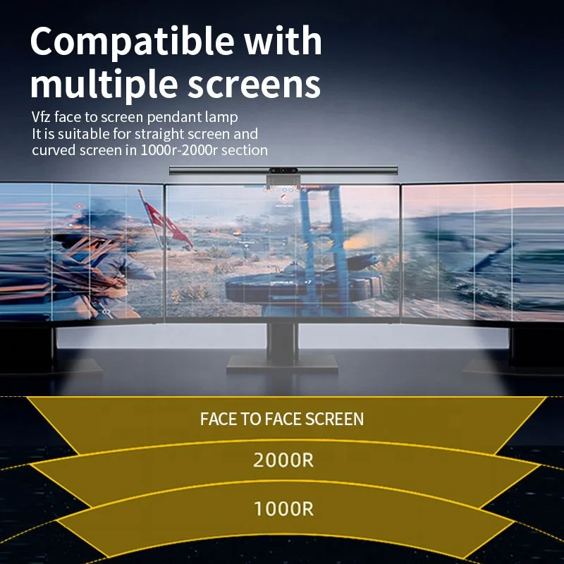 Computer Desktop Camera Microphone Webcam Screenbar halo Led Curved ...