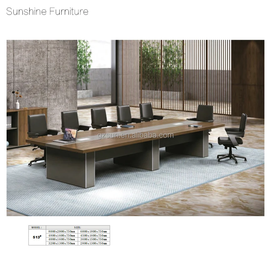 Modern Executive Luxury 6-Person Meeting Table with Customized Office 2 ...