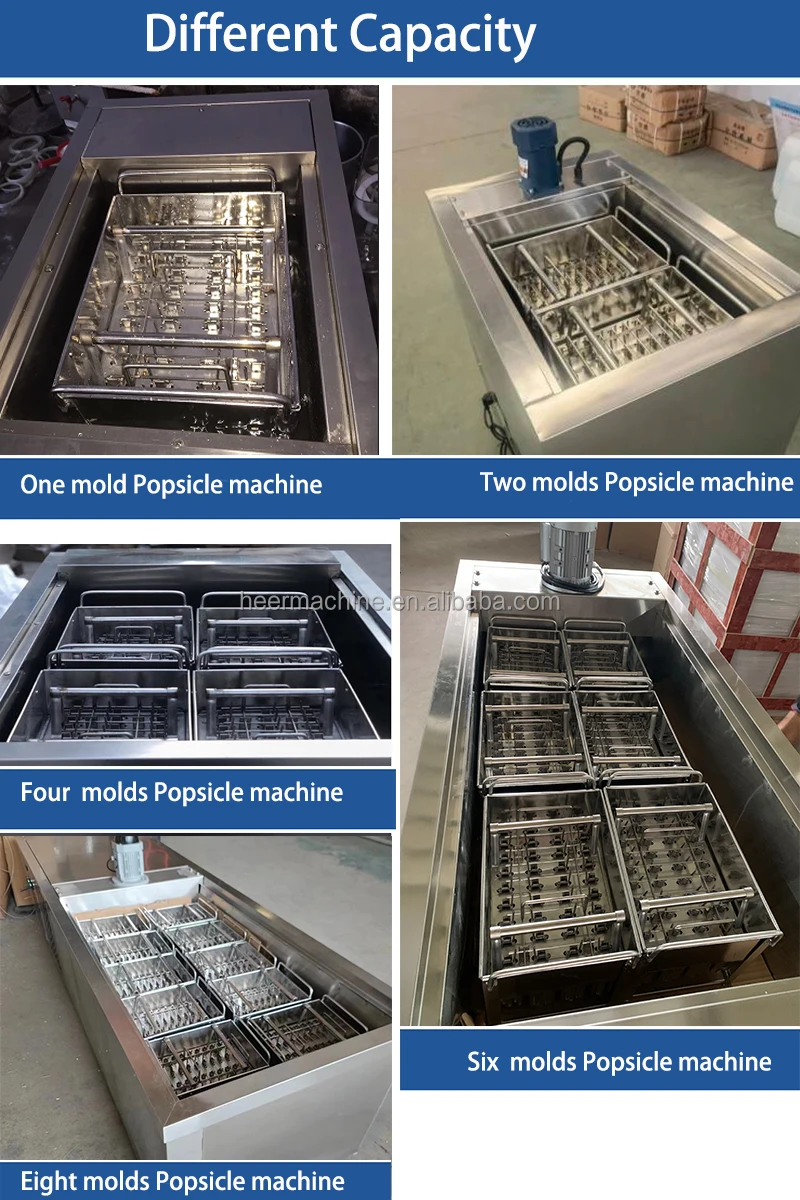 Popsicle Machine Industrial Ice Lolly Popsicle Sticks Maker Machine ...