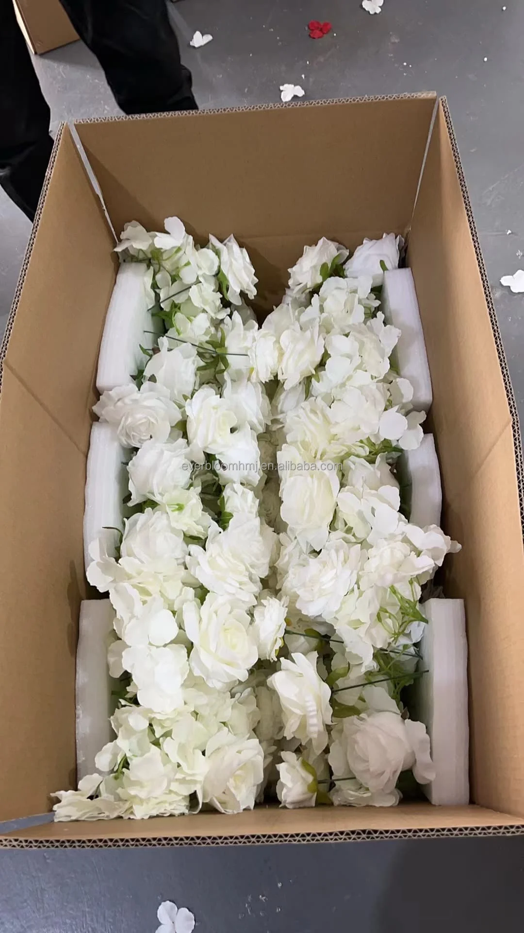 T101 Wedding Table Decor White Tall Stand Flower Ball Table Decoration ...