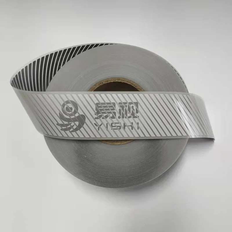 Silver Grey Bright PET Safety Reflective Material Reflex Tape / Heat ...
