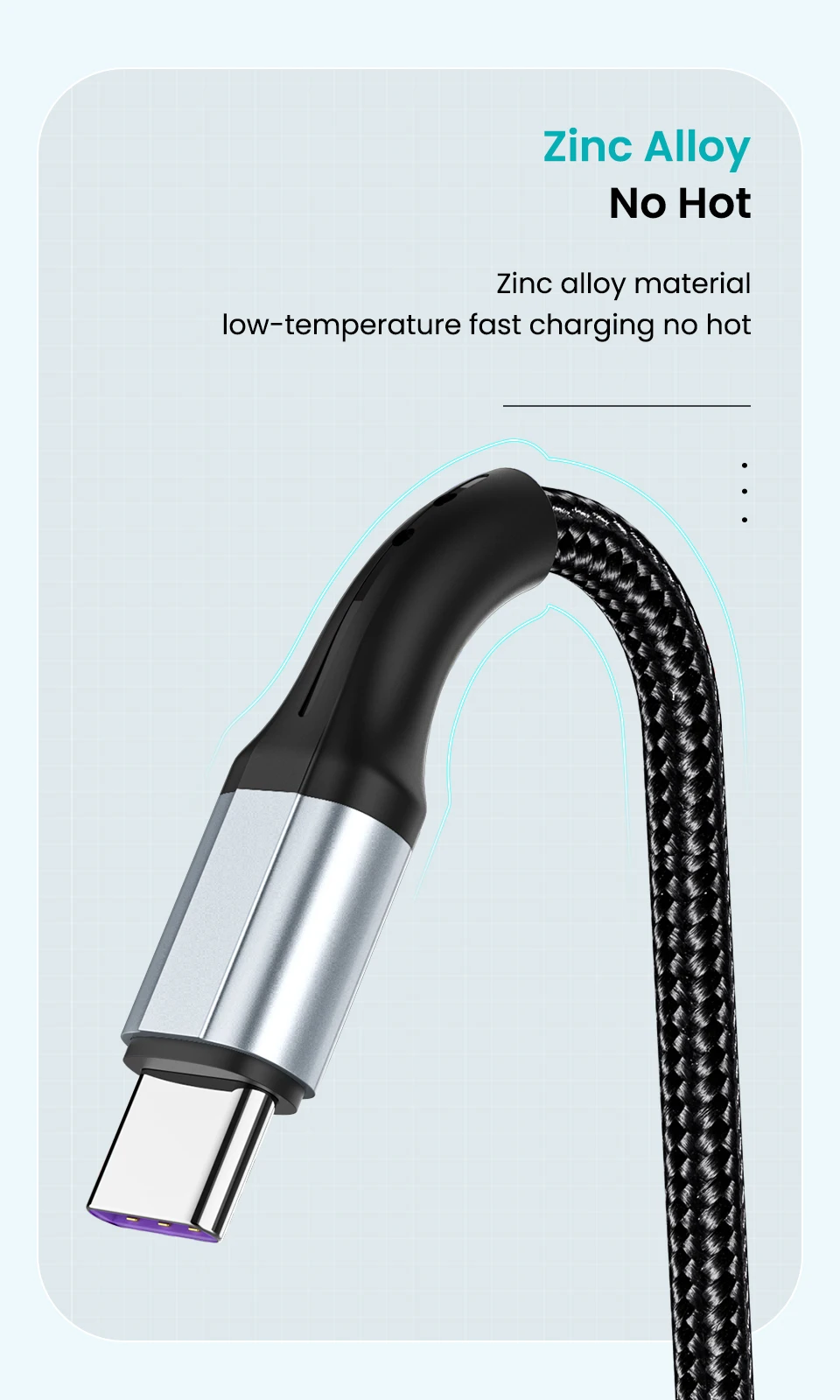 High Quality C Type Cable Fast Charge - 5000 Times Use