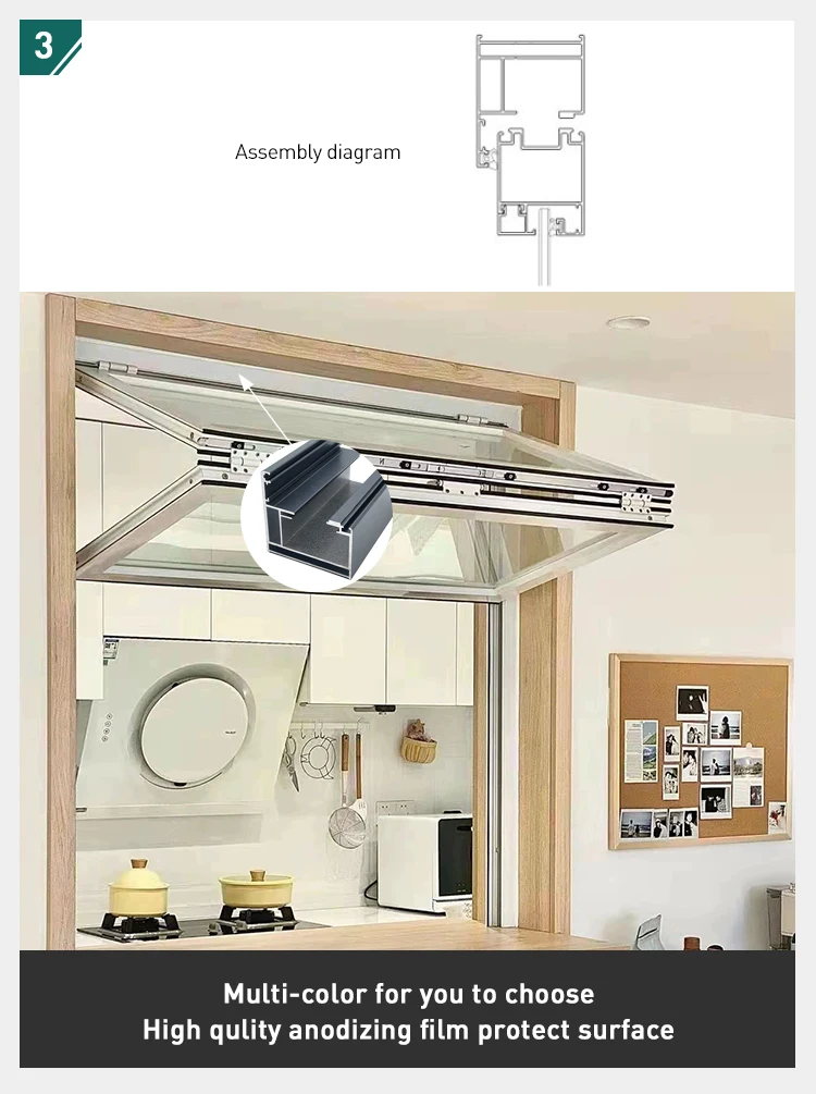 50 Aluminum U Channel Profile for Bifold Door Hardware
