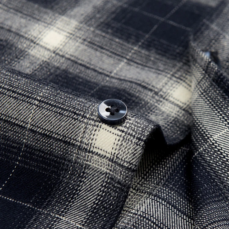 Shop Our High Quality Autumn Casual Dark Plaid Flannel Shirts