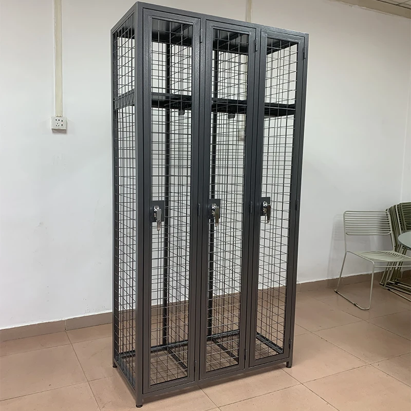 Custom Made Metal Ski Locker Iron Wire Mesh Lockers With Stainless ...