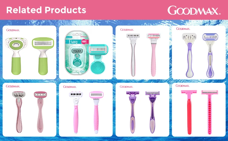 GOODMAX Body Razor 3 Blade Bikini Line Razor Face Razor for Women with ...