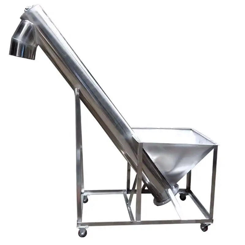 Dry milk powder particle conveyors automatic screw feeder for sand ...