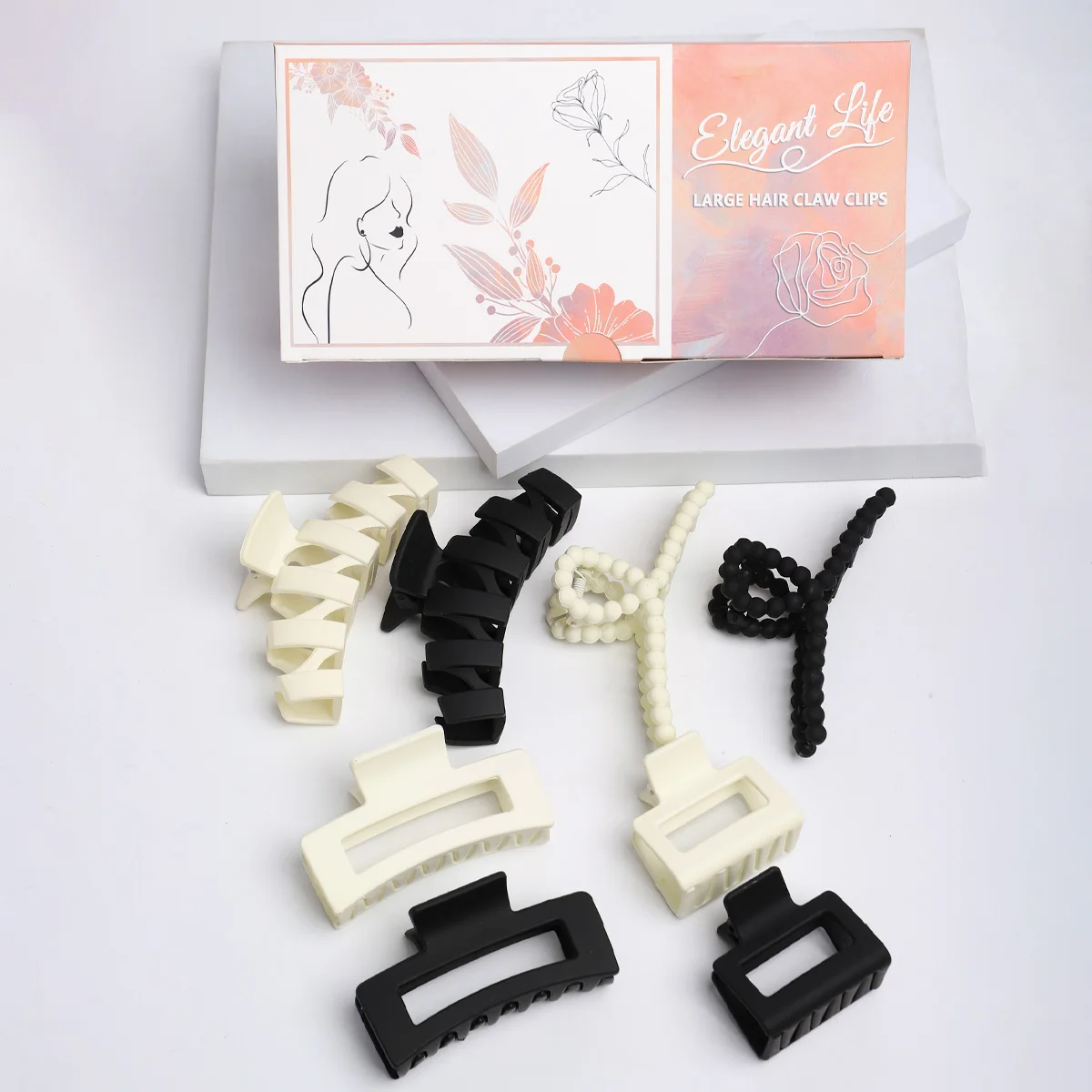 KUACHI Wholesale Korean Gift Box - Hair Claw Sets Luxury