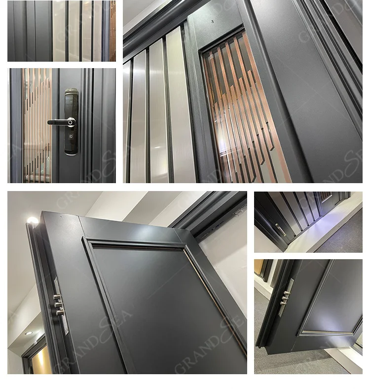 Modern Steel Security Door Design for Main Entrance - Stainless Steel ...