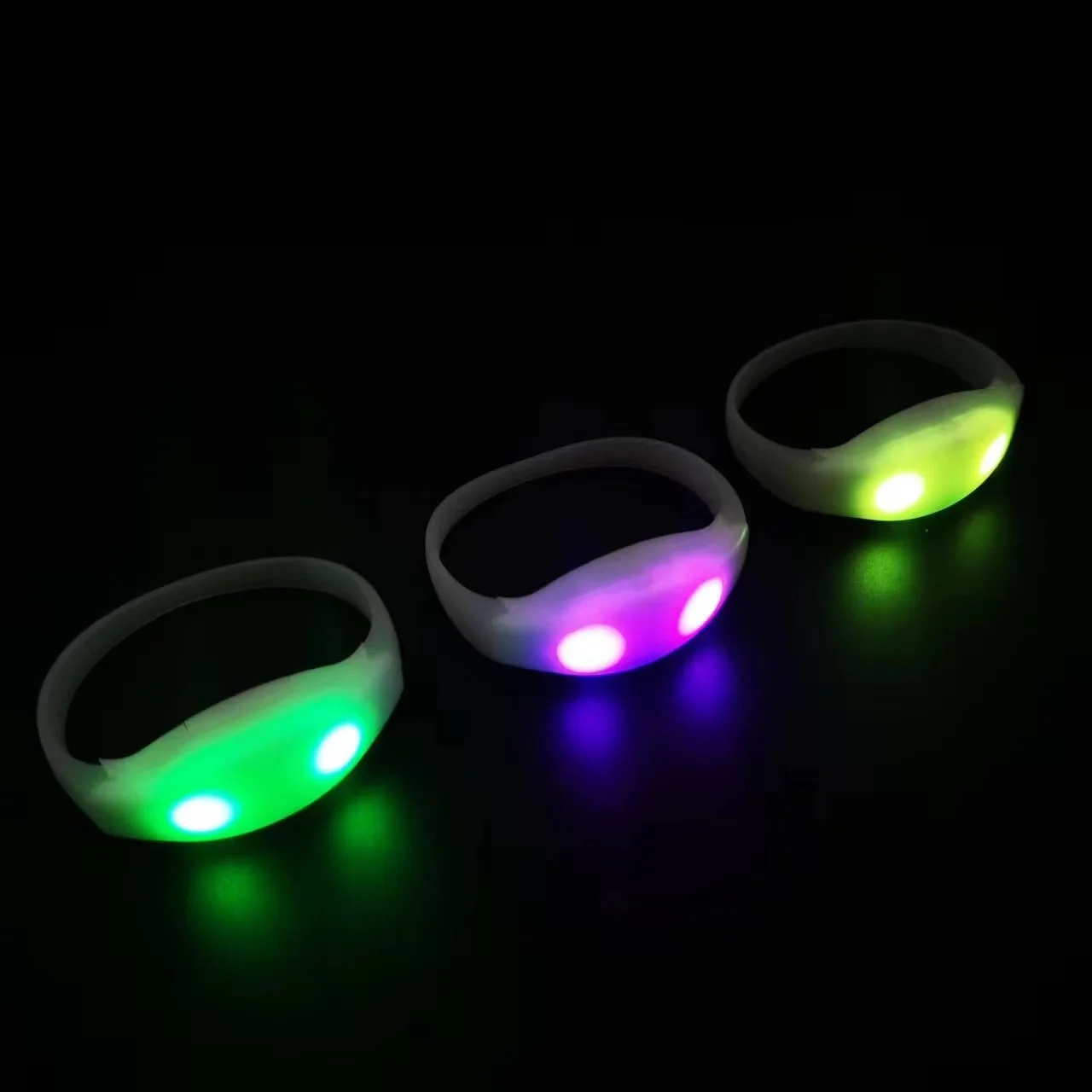 Dmx Control Party Bracelet Led Programmable Custom Logo Led Silicone ...