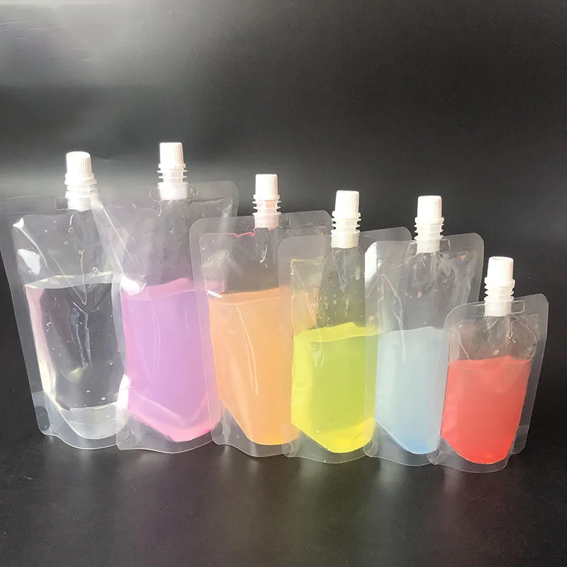 Reusable Standing Liquid Juice Food Packaging Bag