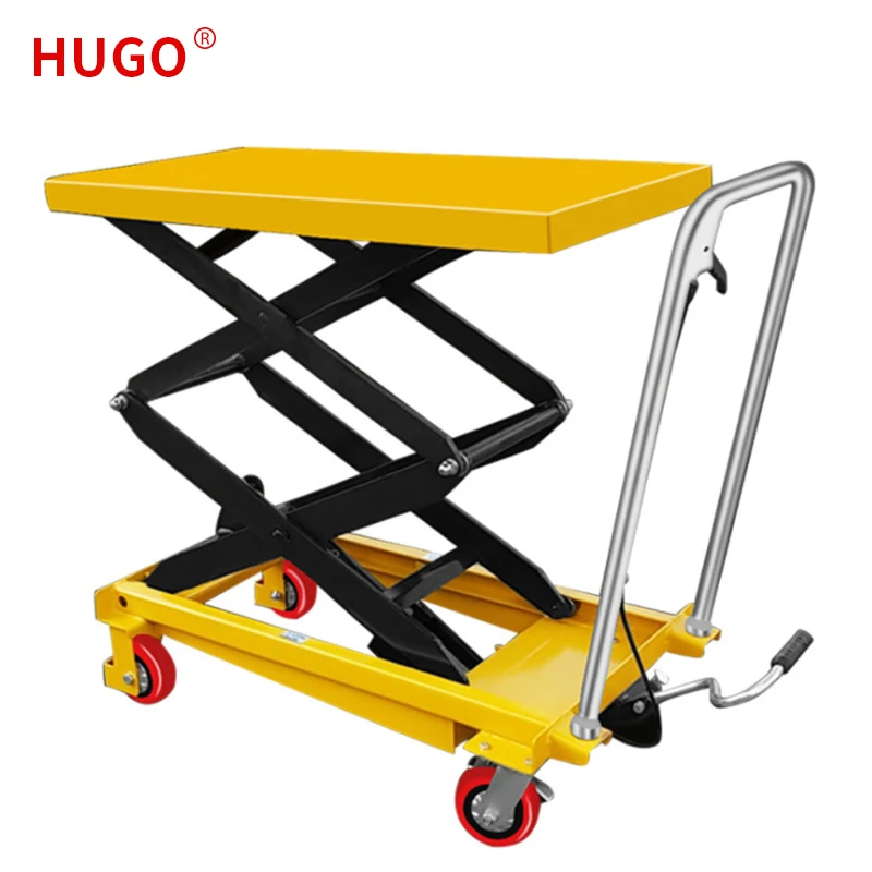 Manual Movable Lift Table - 4M Lifting Height Hydraulic Scissor