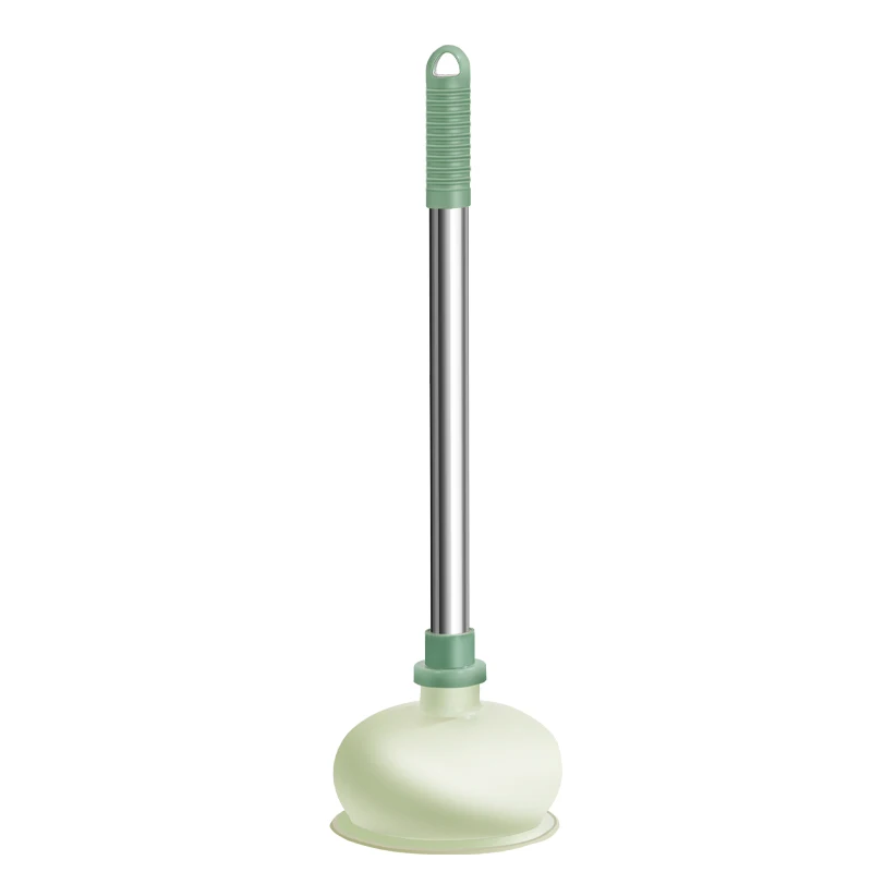 Custom toilet plunger with Long Stainless Steel Handle and Rubber ...