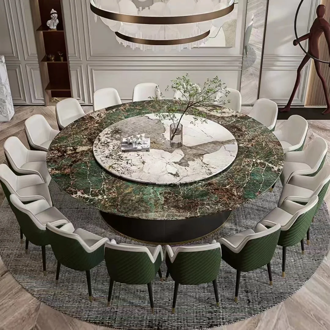 Large Round Dining Table & Chairs for 16-20 Person Seat