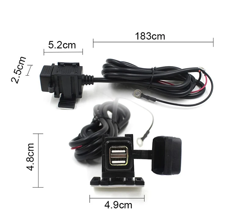 Motorcycle Dual Port Weatherproof Power Socket Usb - Buy Motorcycle ...