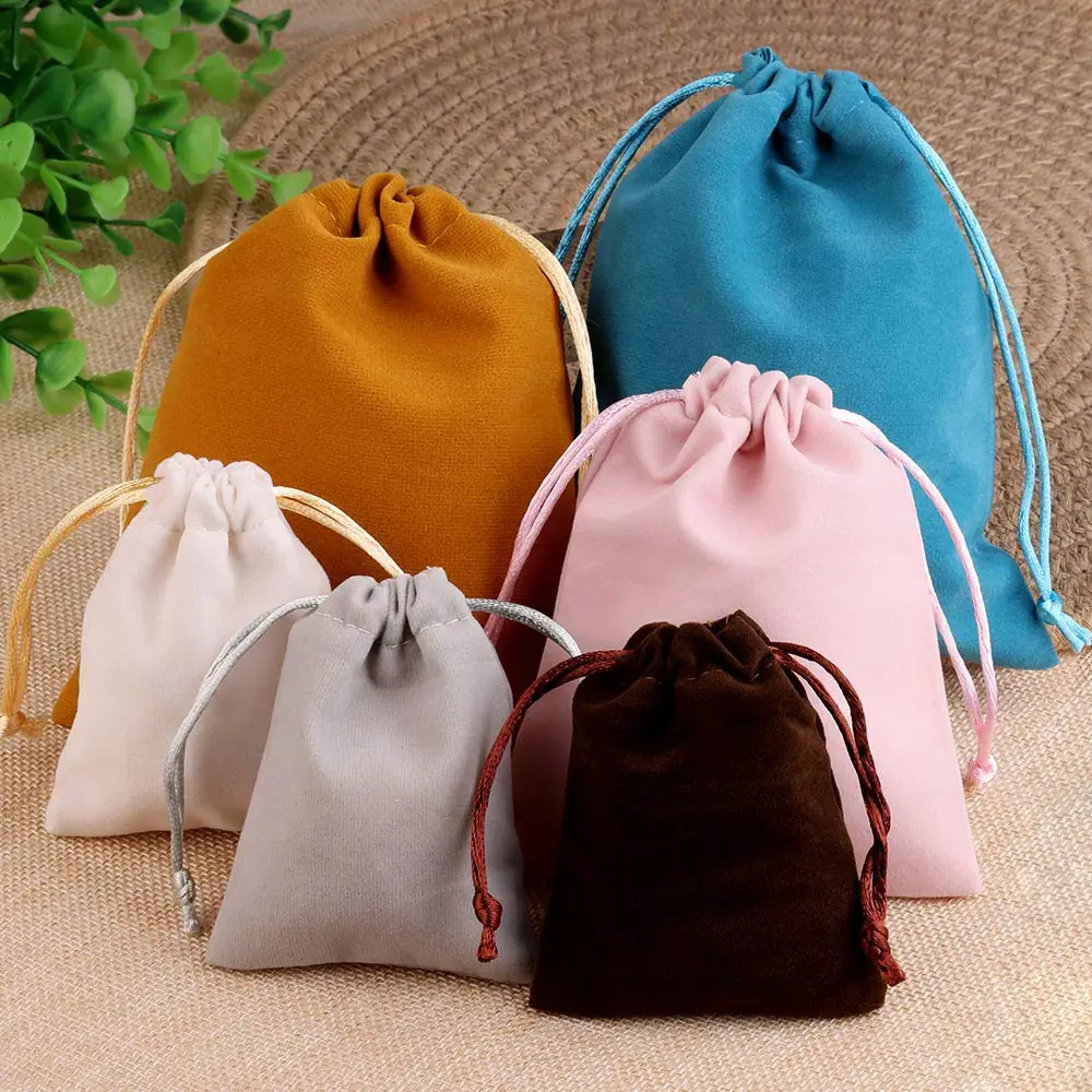 Wholesale Custom LOGO Velvet Pouch Packaging Drawstring