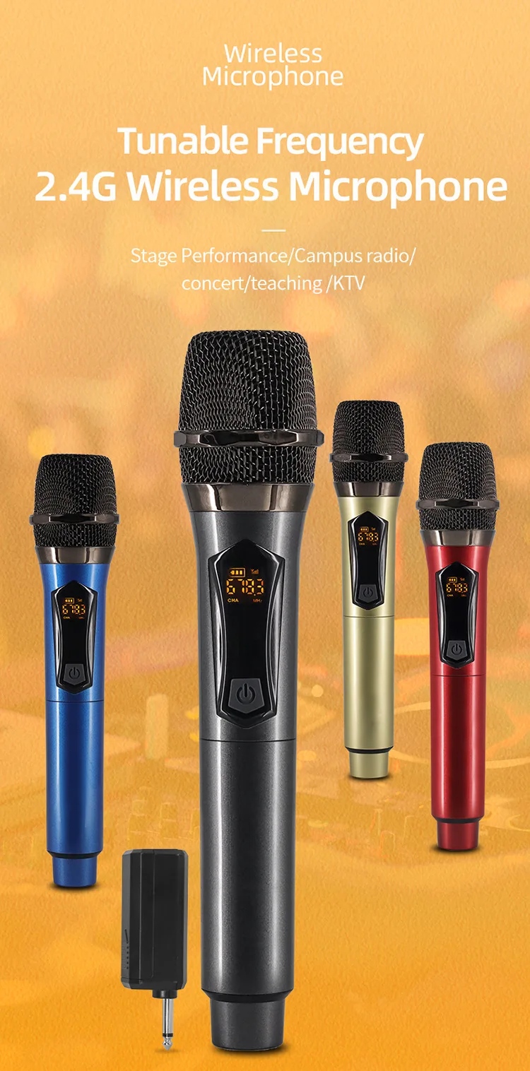 Isonger Karaoke Microphone - Portable, Wireless, and Dynamic