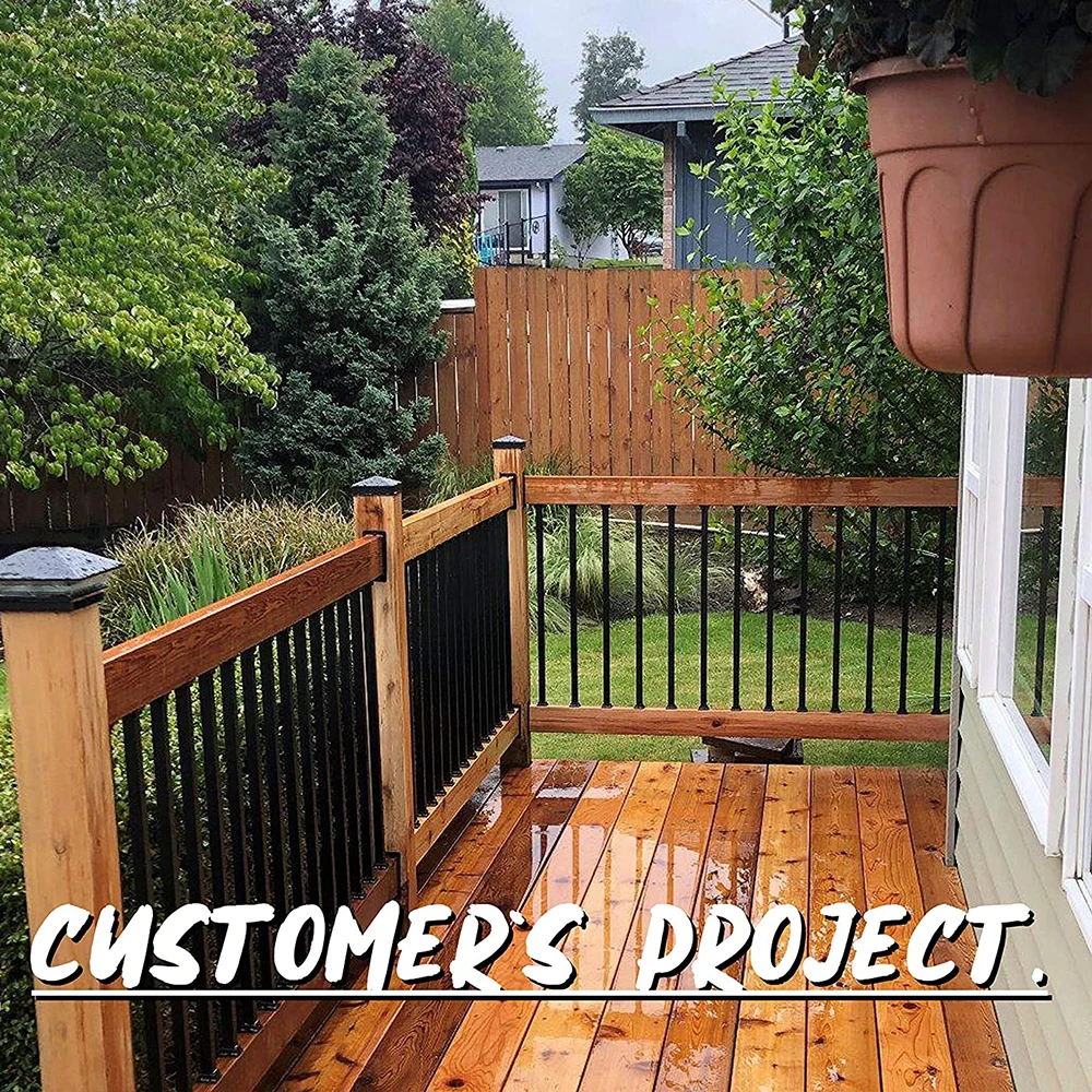 Durable Deck Balusters - Heavy Duty Flat Straight Iron