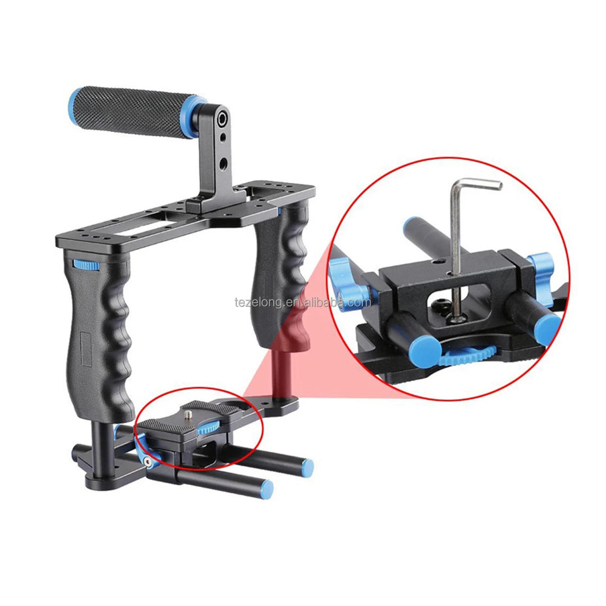 DSLR Rig Camera Cage Kit - Stabilize Canon 5D Mark III/IV 6D